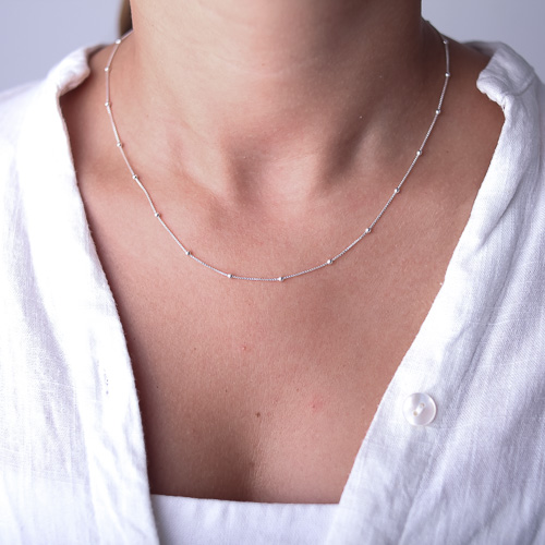 Colar Bolinhas - Vesty Prata